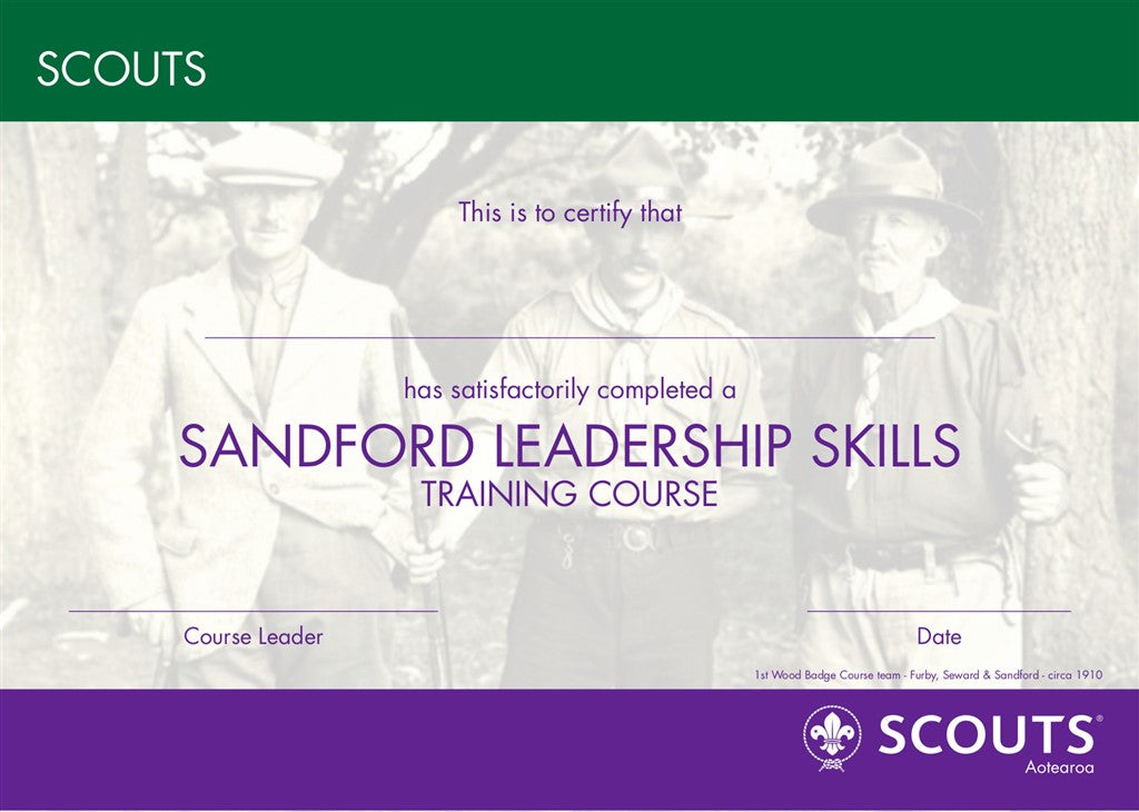 CERTIFICATE - SCOUT - SANDFORD LEADERSHIP SKILLS - RESTRICTED – Scouts ...