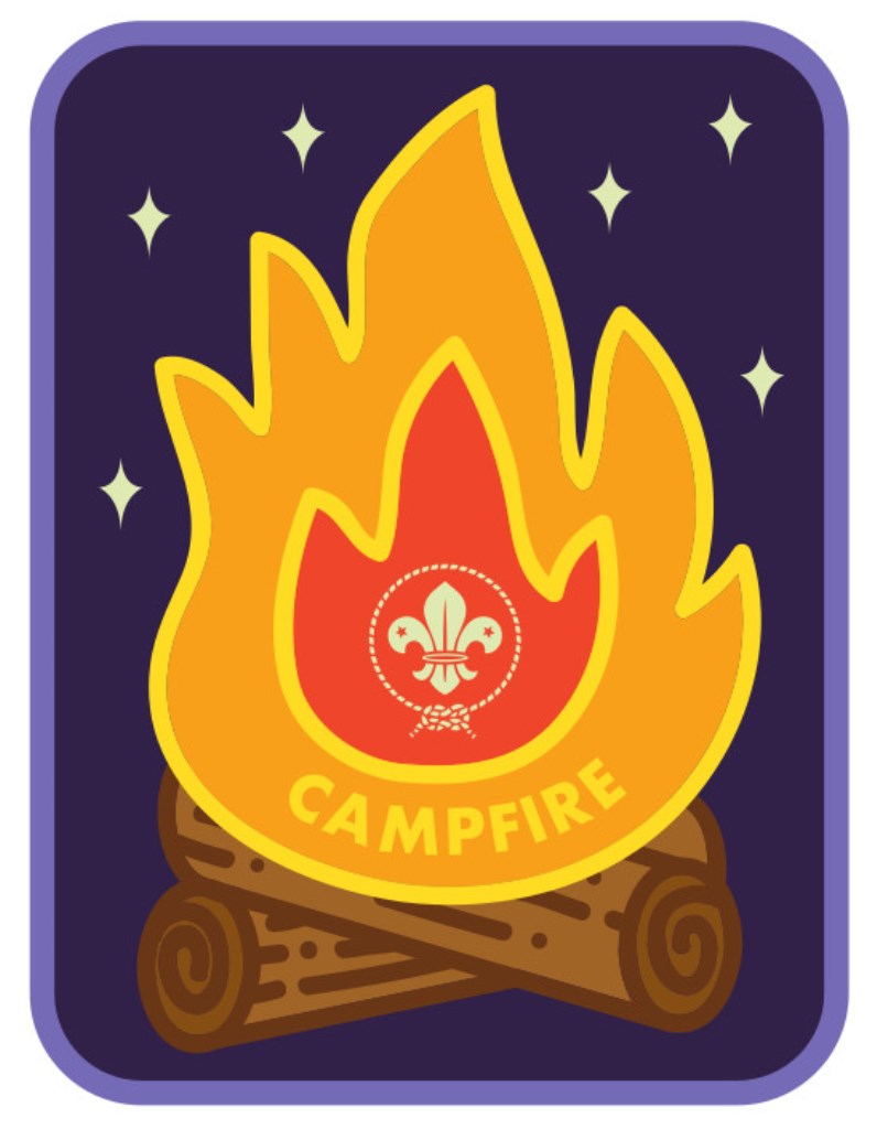 BLANKET PATCH - CAMPFIRE GLOW IN THE DARK – Scouts Direct
