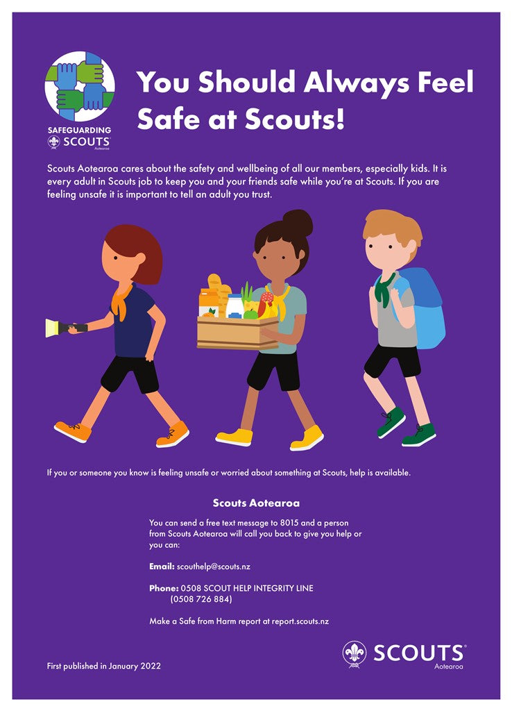 HALL RESOURCE - POSTER - SAFEGUARDING – Scouts Direct