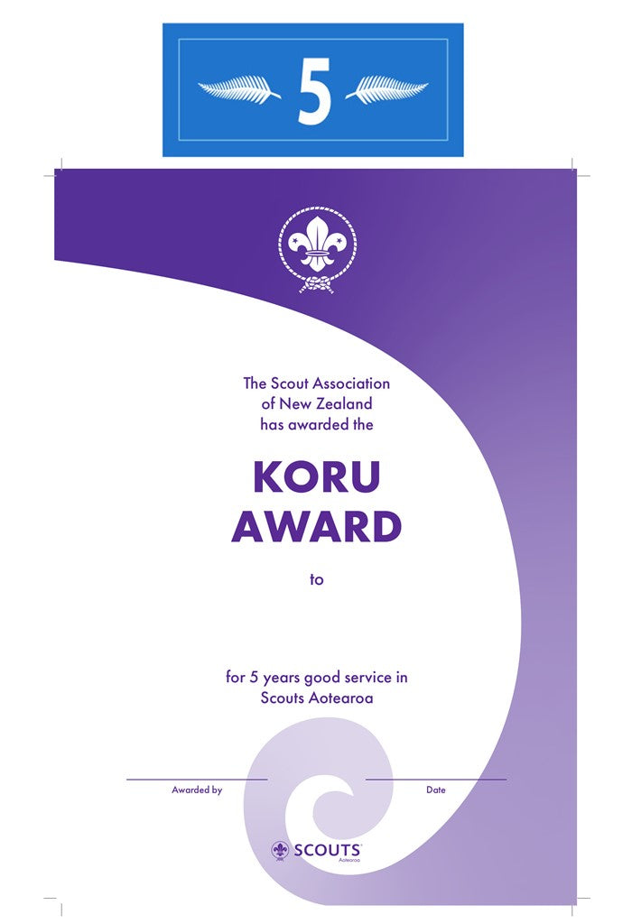 SERVICE AWARD - YEARS SERVICE - BADGE, CERTIFICATE, PIN – Scouts Direct